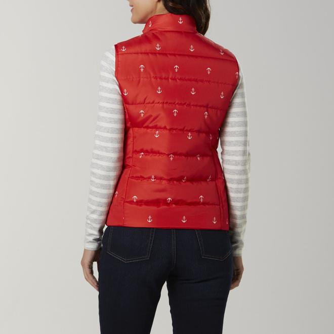Laura Scott Women's Puffer Vest - Anchor