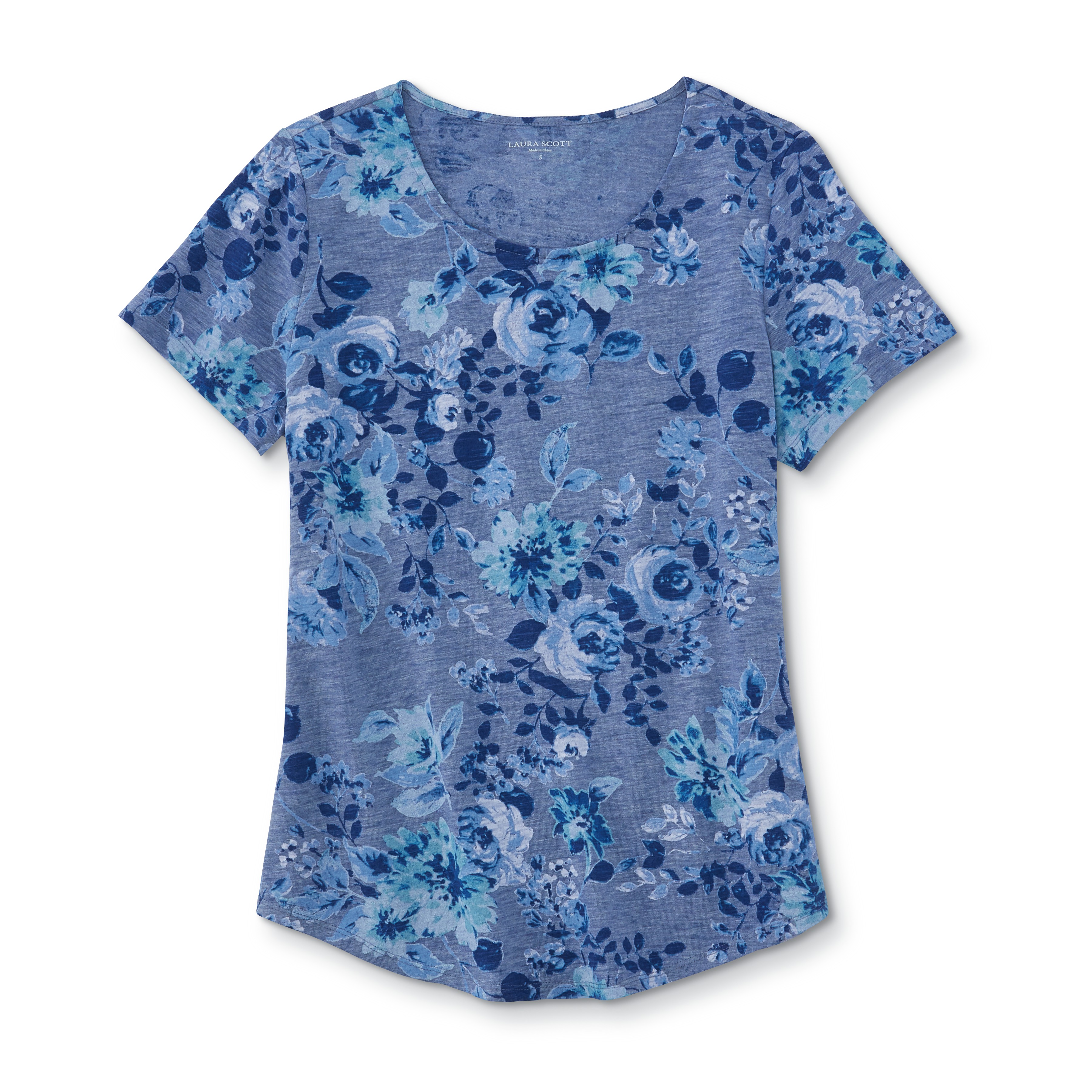 Laura Scott Women's Scoop Neck T-Shirt - Floral