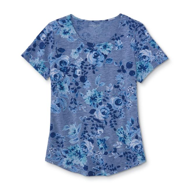 Laura Scott Women's Scoop Neck T-Shirt - Floral