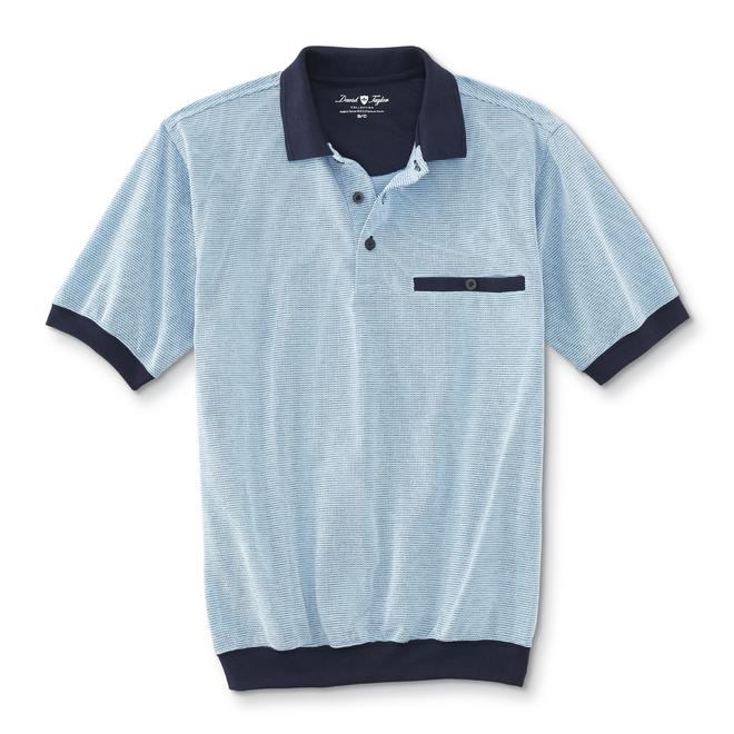 David Taylor Collection Islander Banded Knit Polo