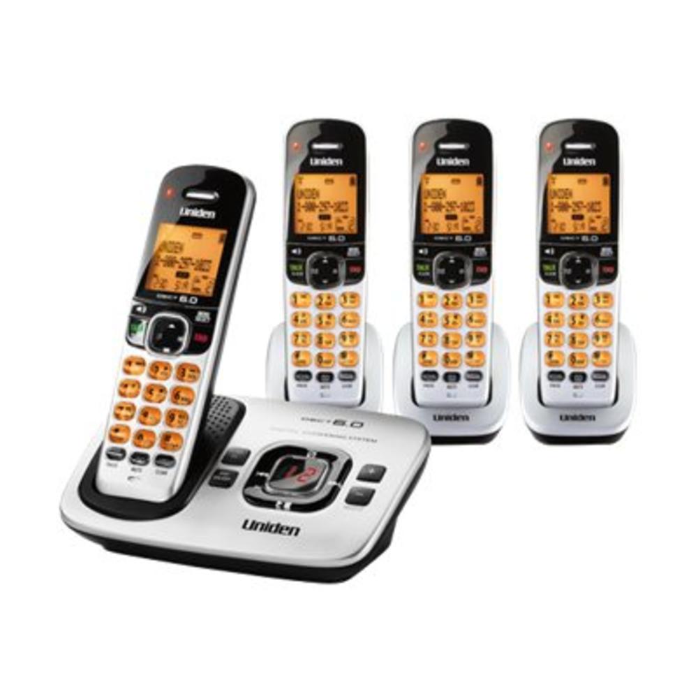 Uniden DECT 6.0 Expandable 4 Handset Cordless Phone with Digital ...