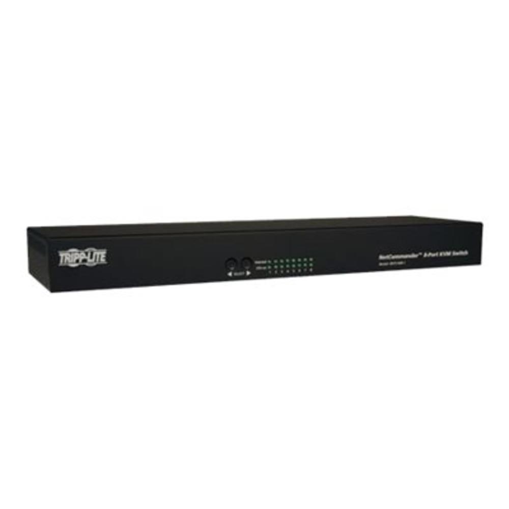 Tripp Lite 8-Port Cat5 KVM Switch, 1U Rack-Mount, RJ45 (B072-008-1)