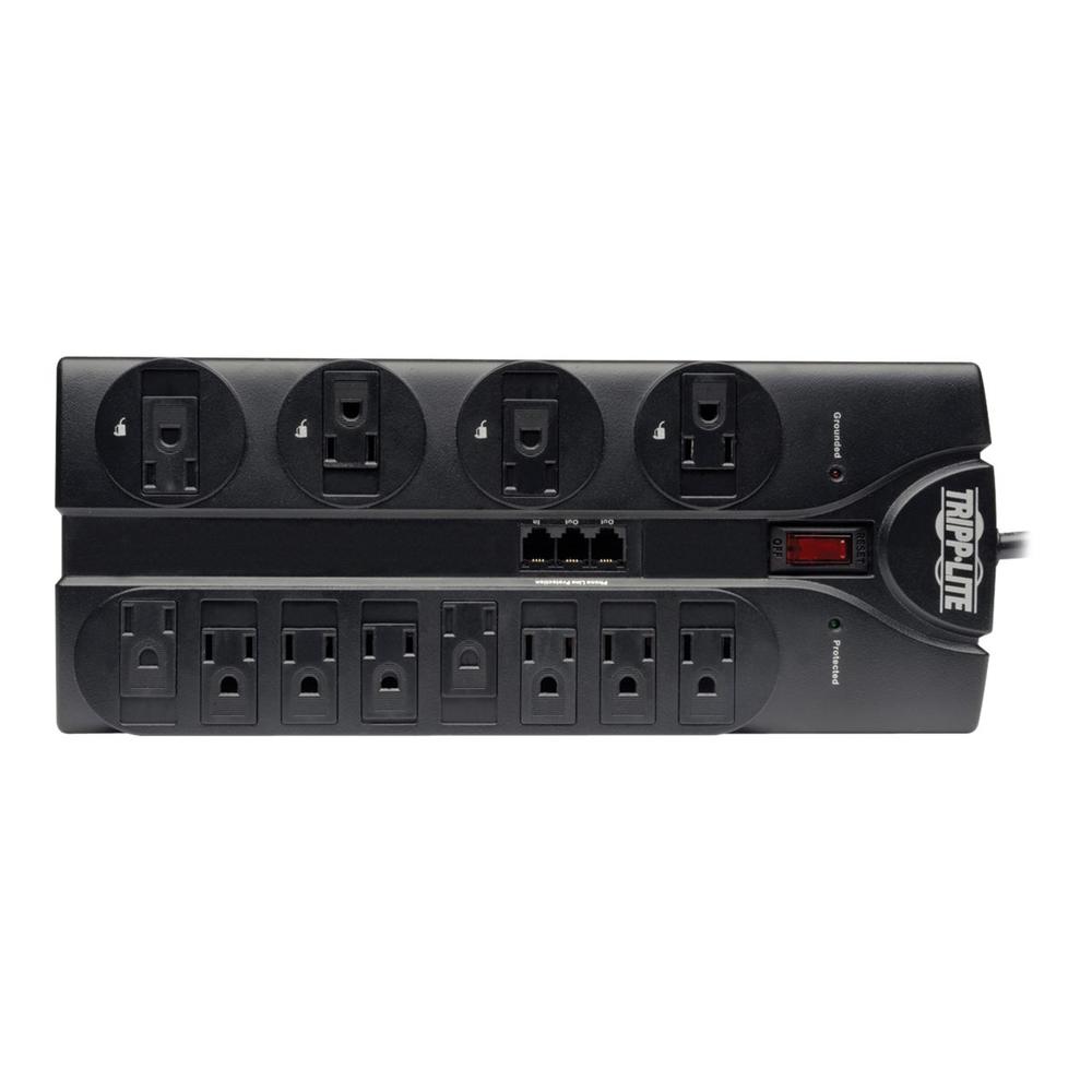 Tripp Lite 12 Outlet Surge Protector Power Strip, 8ft Cord, Right-Angle ...