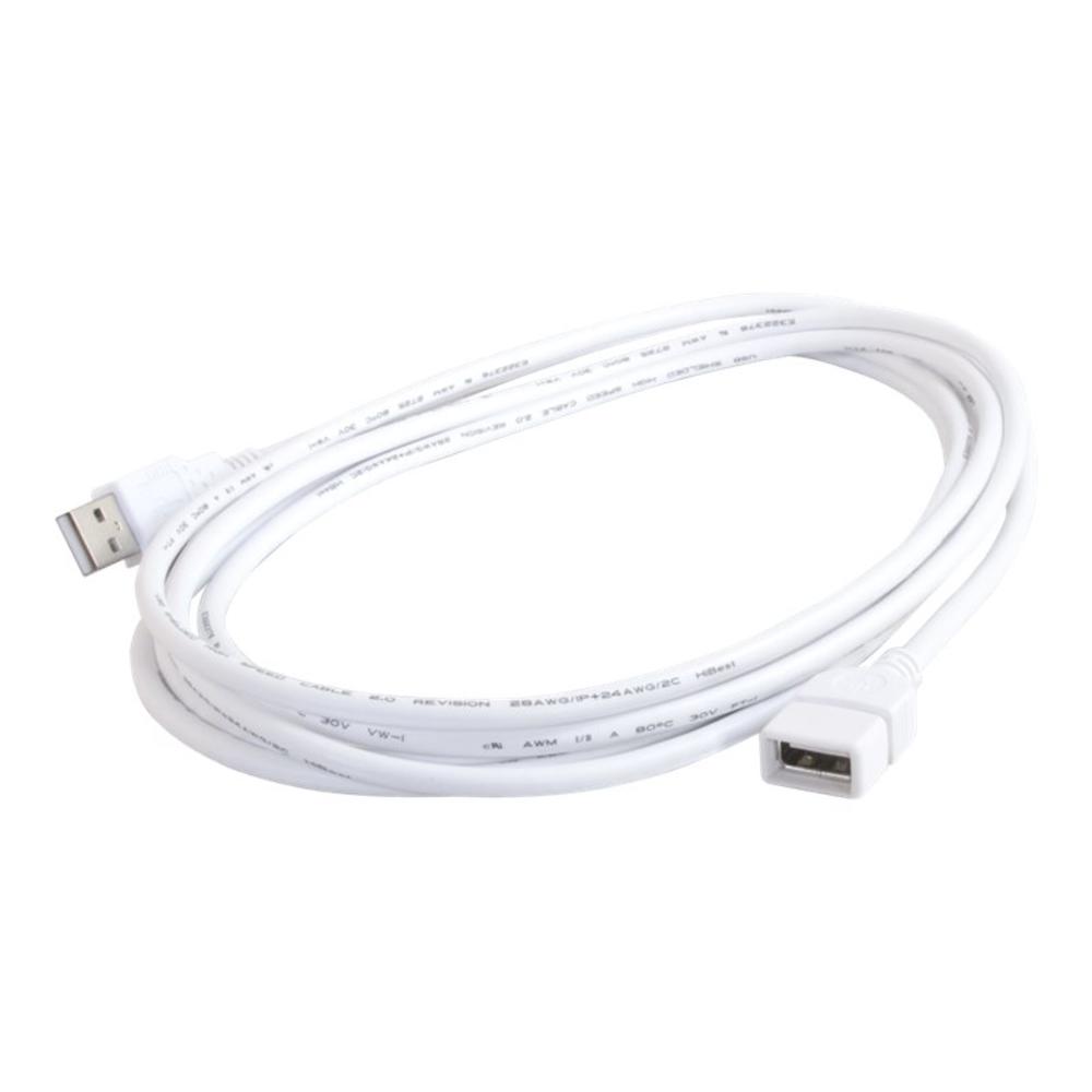 2m USB A/A EXT CBL WHITE
