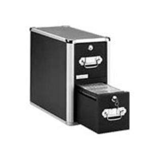 Vaultz, IDEVZ01094, Disc Locking CD/DVD Cabinets, 1 Each, Black