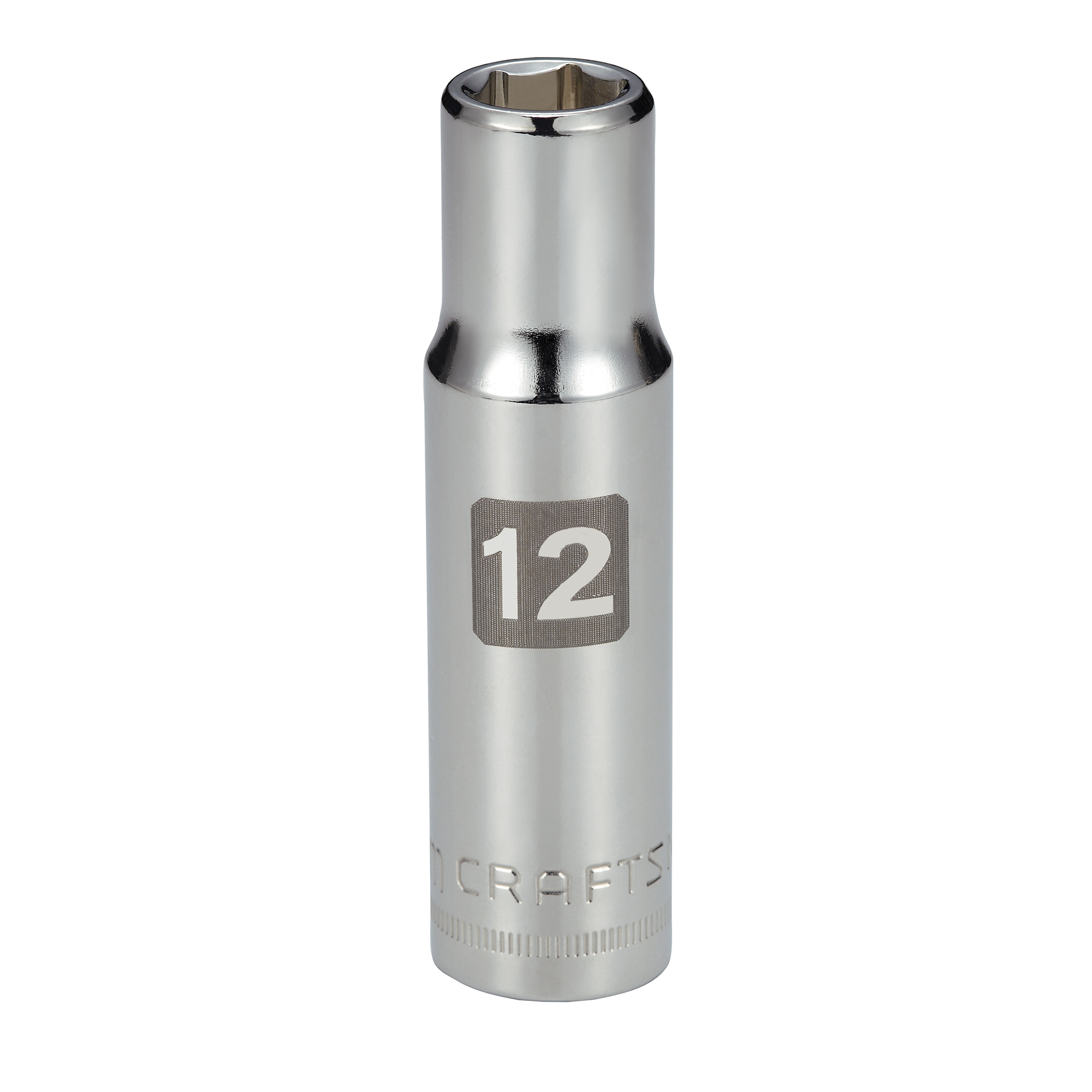 Craftsman 12 mm Easy-To-Read Socket 6pt. Deep-depth 1/2in Dr.