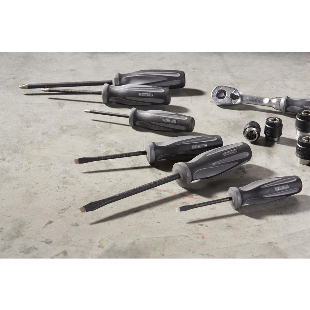 Craftsman 6-Piece Extreme Grip Diamond Tip Screwdriver Set