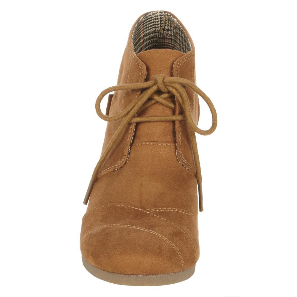 Bongo Women's Wedge Fashion Bootie Josie - Cognac