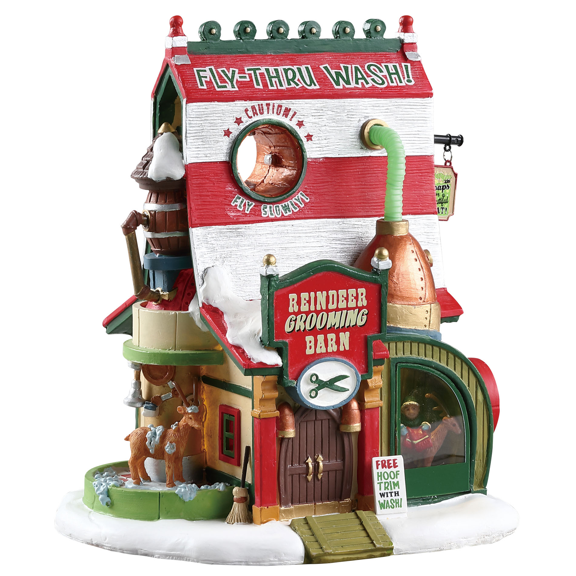 Lemax Village Collection Christmas Village Building, Reindeer Grooming ...