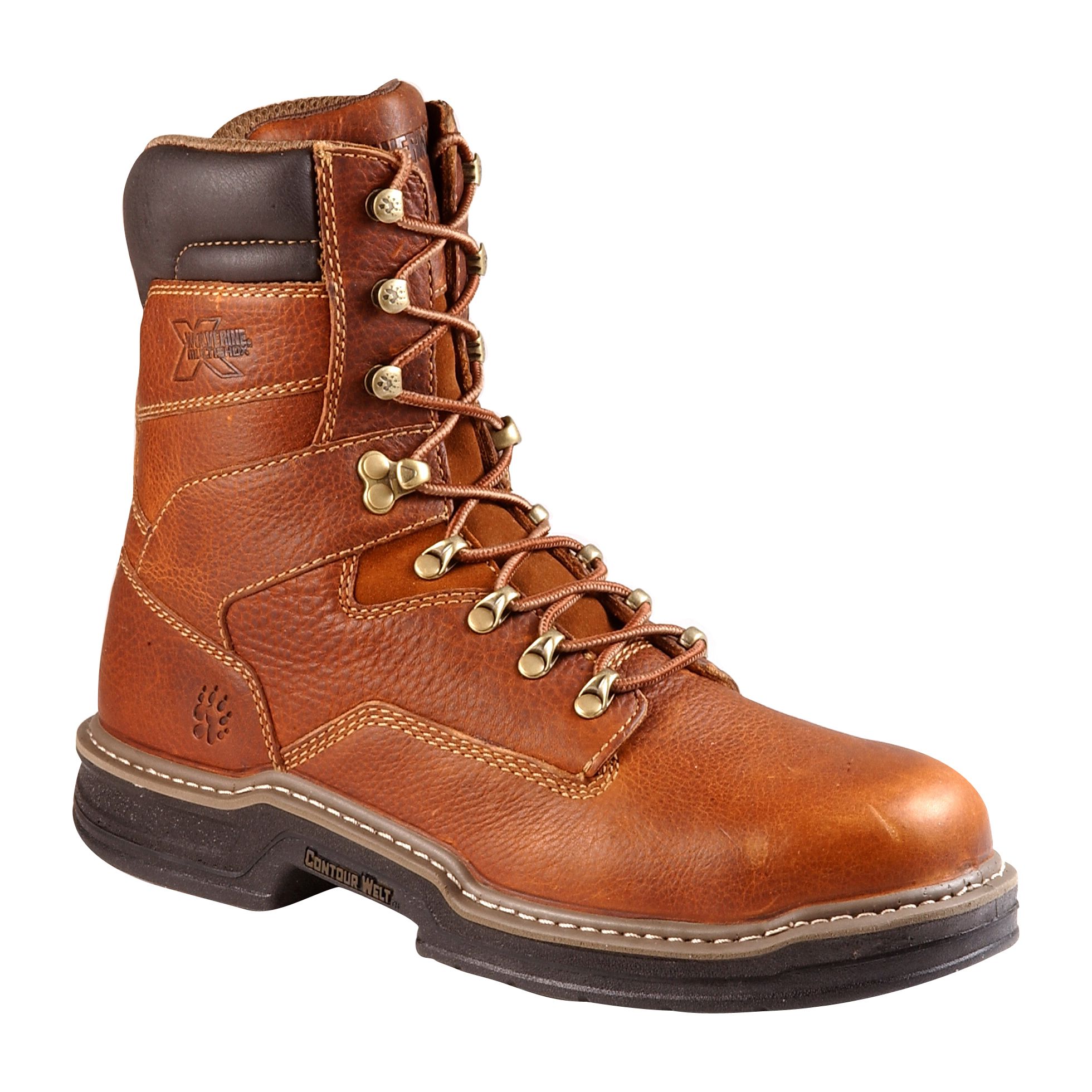 Wolverine Men's Raider 8" Steel Toe EH Work Boot W02423 - Brown