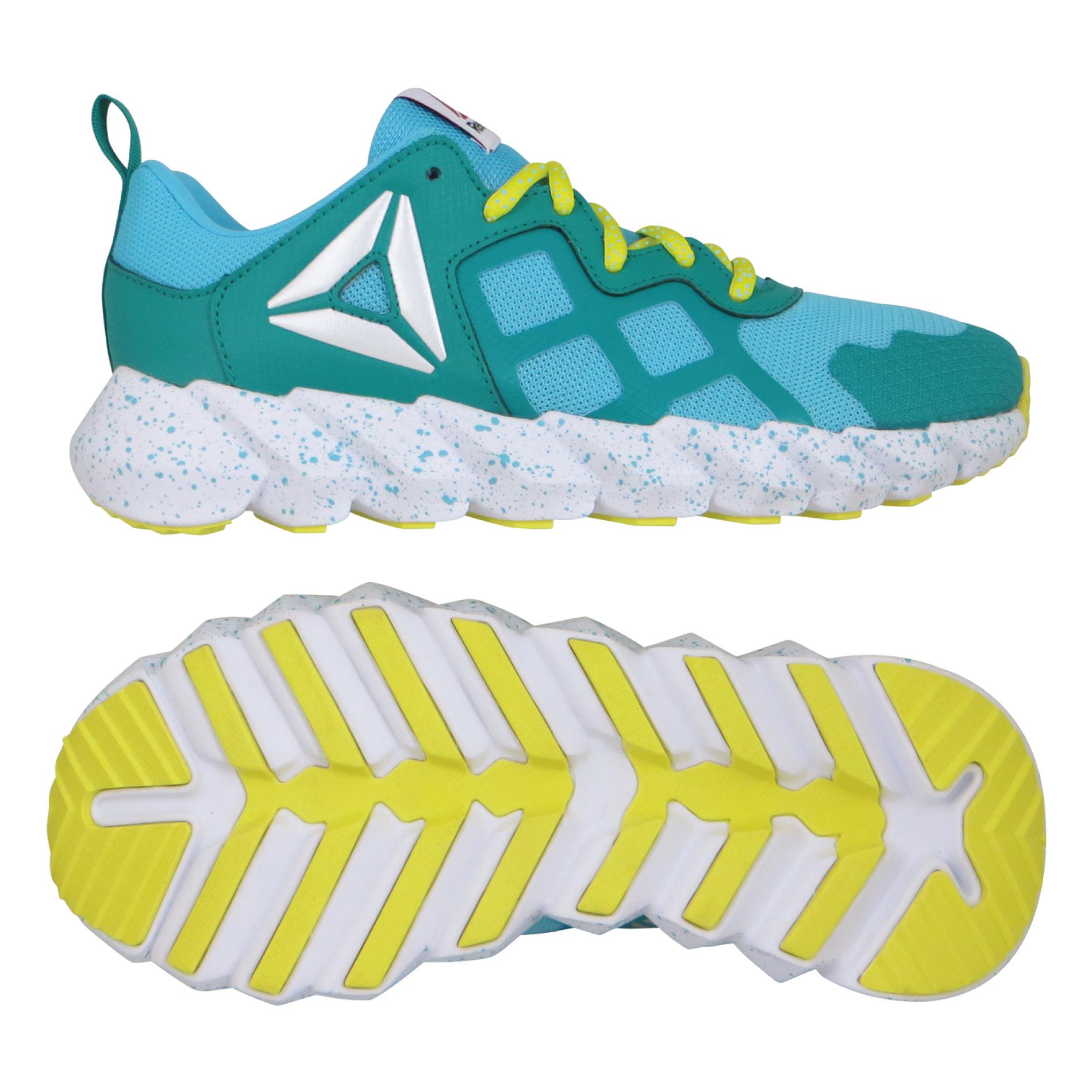 Reebok Boy's Exocage Blue/Yellow Athletic Shoe