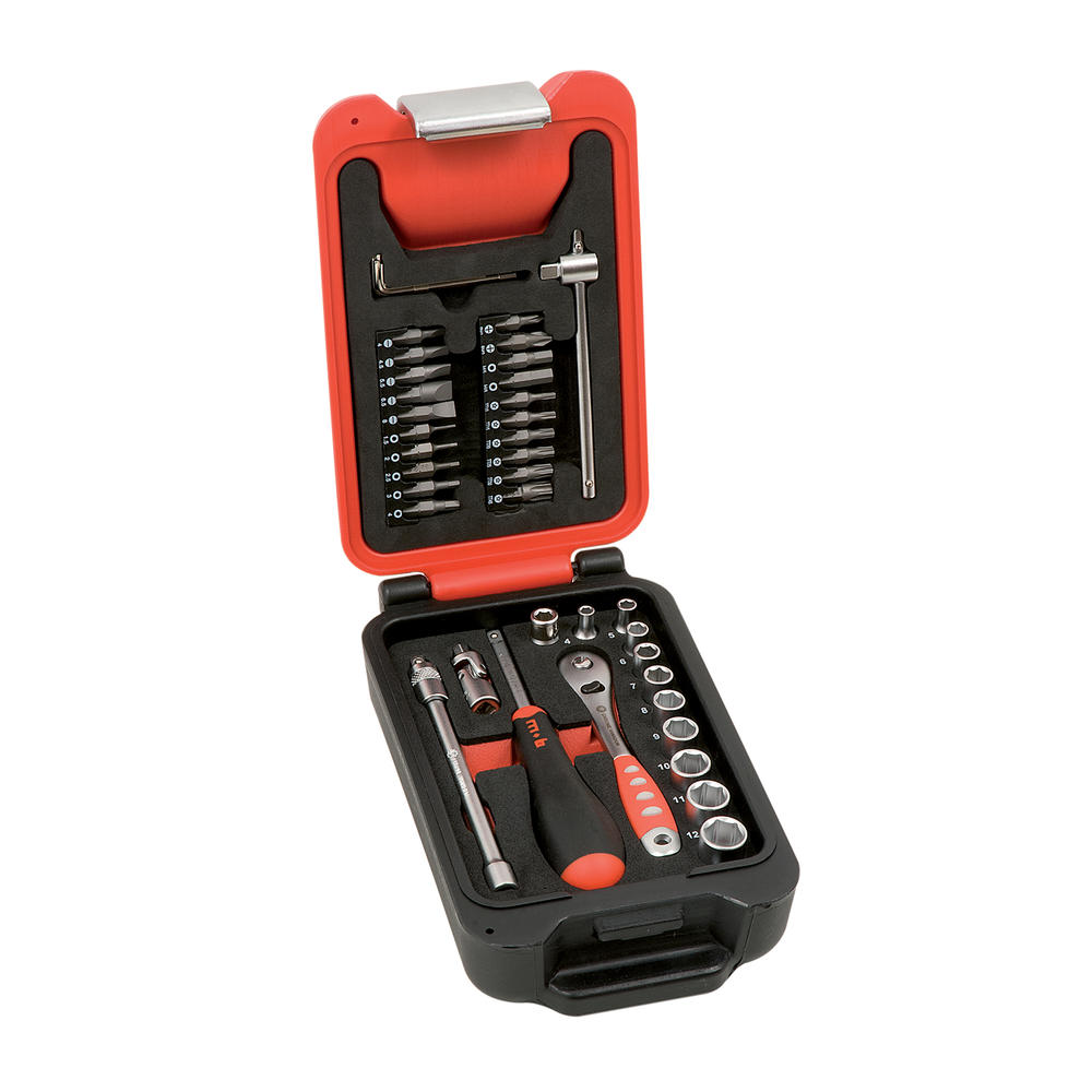 MOB Peddinghaus 42 pc 1/4" Socket and Reversible Ratchet set with FusionBox