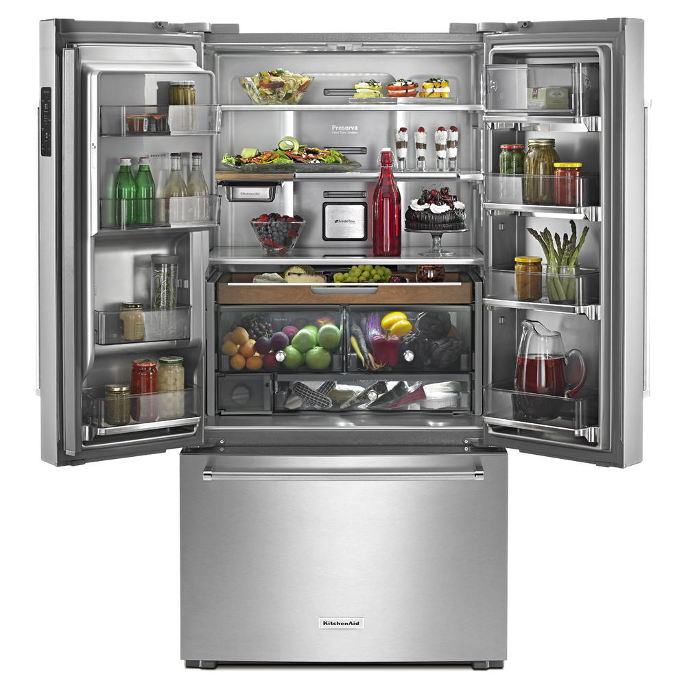 KitchenAid KRFC704FPS 23.8 cu. ft. 36" Counter-Depth French Door ...