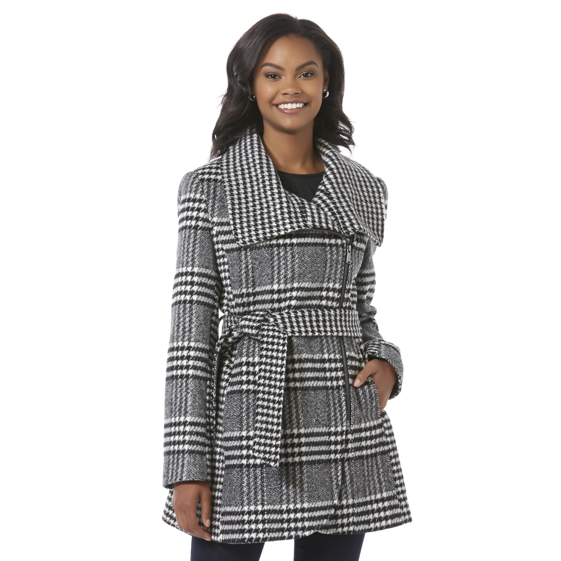 Covington Women's Belted Jacket - Houndstooth