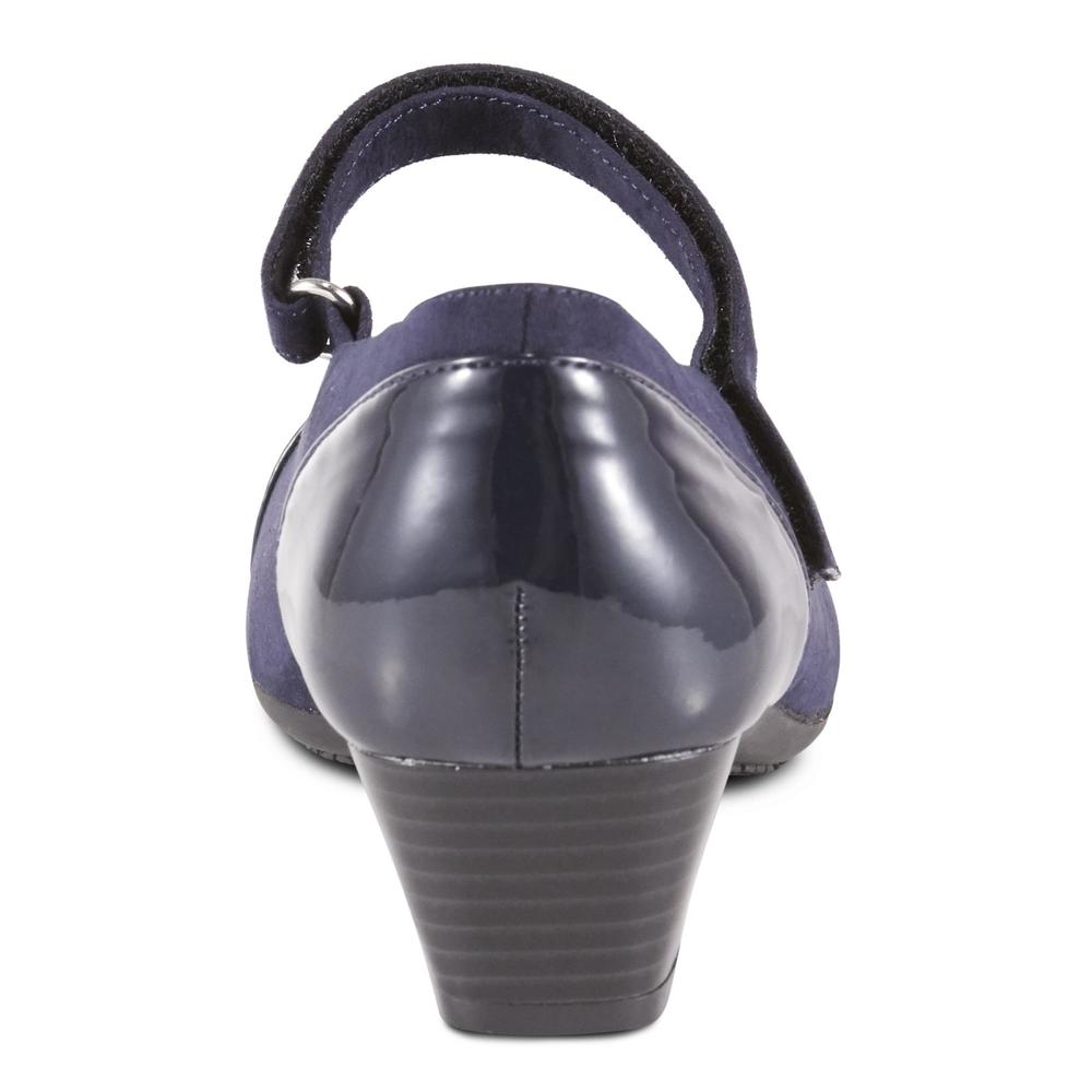 Laura Scott Women's Marla Pump - Navy, Wide Width Available