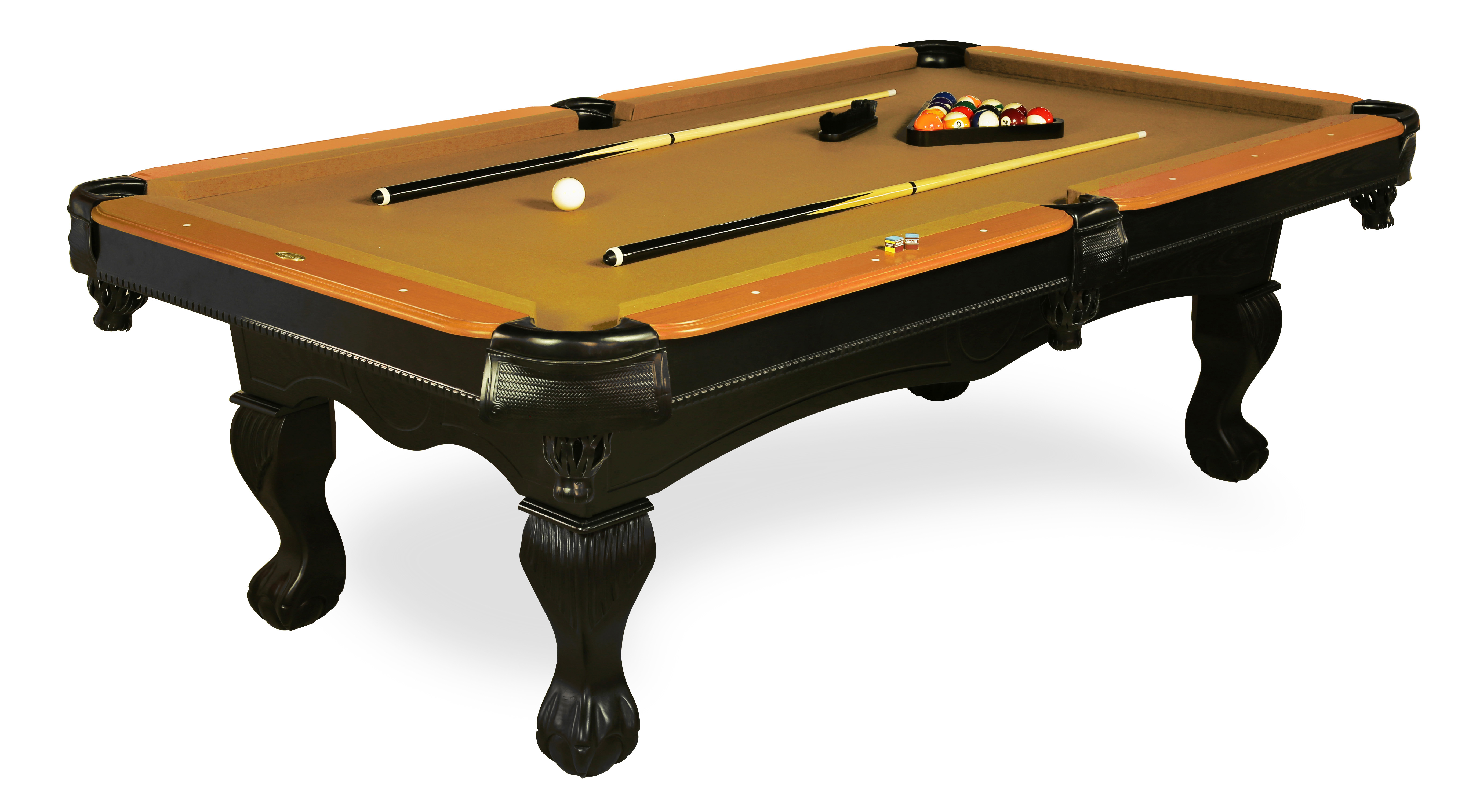 Sportcraft Sportcraft Rutherford 96" Billiard Table with Cues, Cue Rack ...