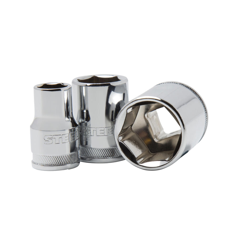 Steelman 11-Piece 3/8-Inch Drive Metric 6-Point Chrome Socket Set