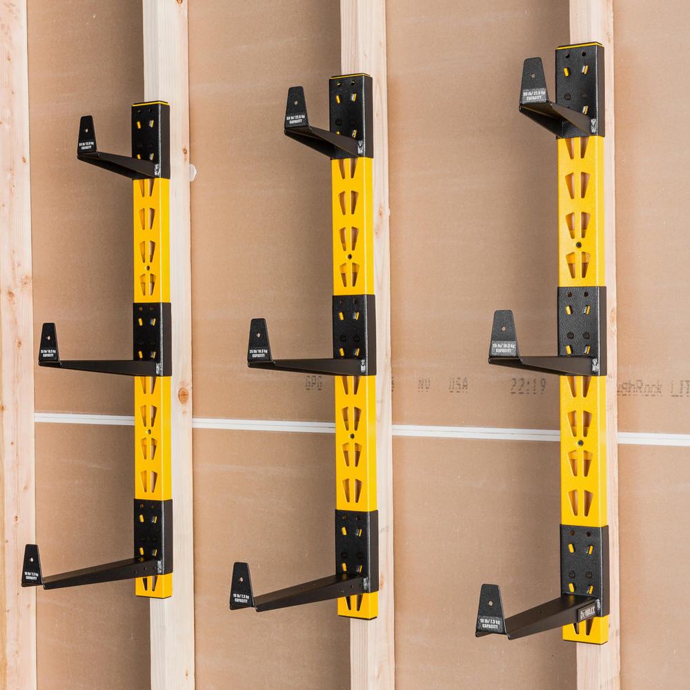DeWalt DXSTACLR 3-Piece Wall Mount Cantilever Materials Rack