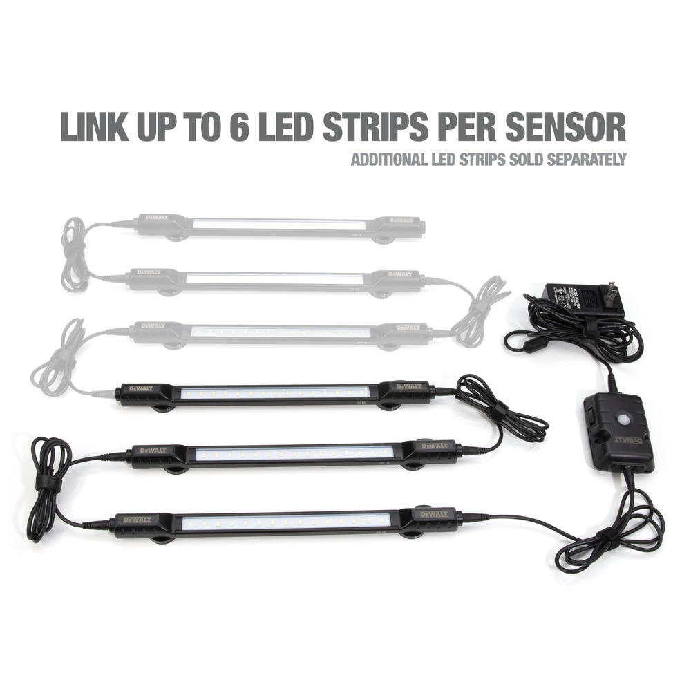 DeWalt DXSTA500LM 1,500-Lumen LED Motion Activated Magnetic Work / Rack ...