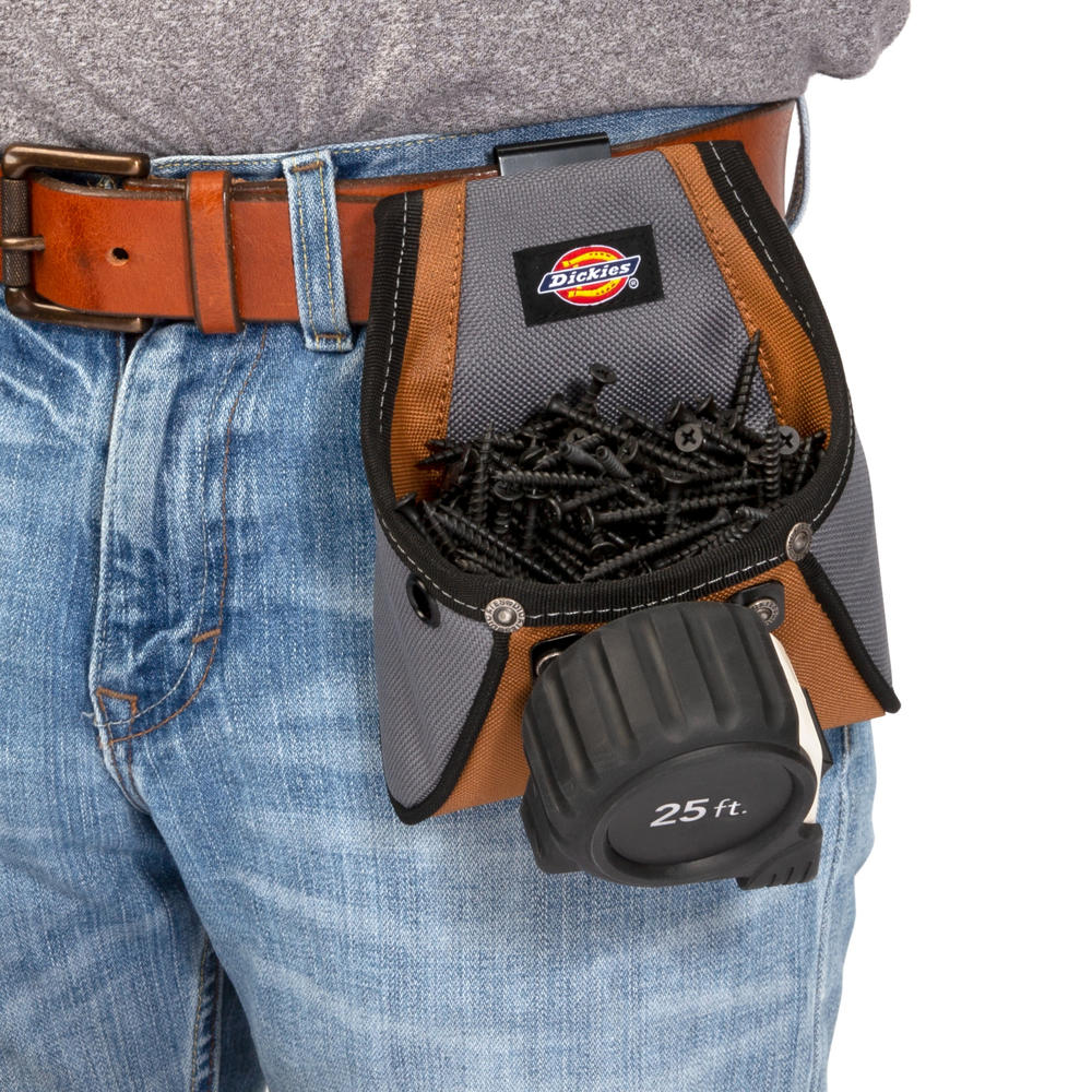 Dickies Rigid Nail / Screw Work Pouch with Tape Measure Clip