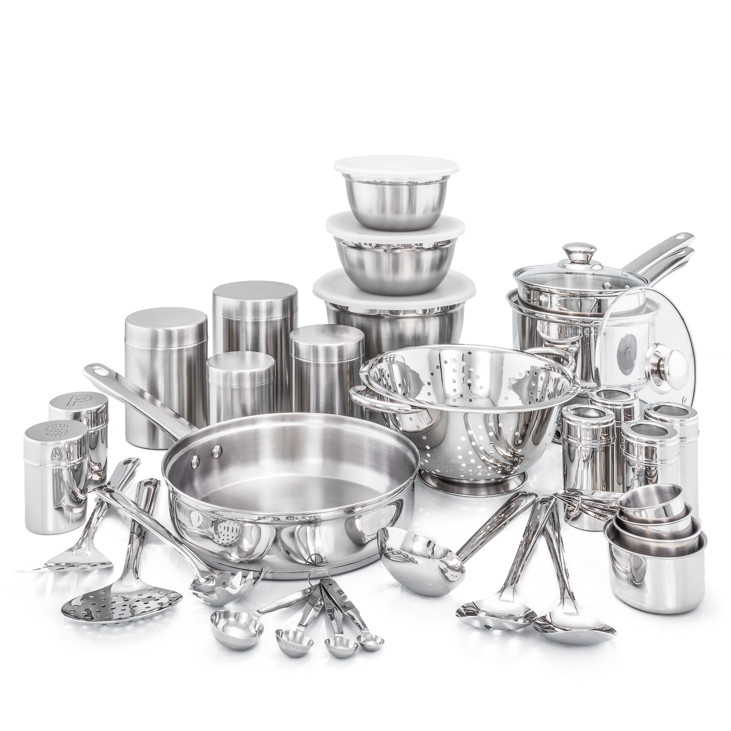 Old Dutch Interntational 36 Pc. "Kitchen in a Box" Stainless Steel ...