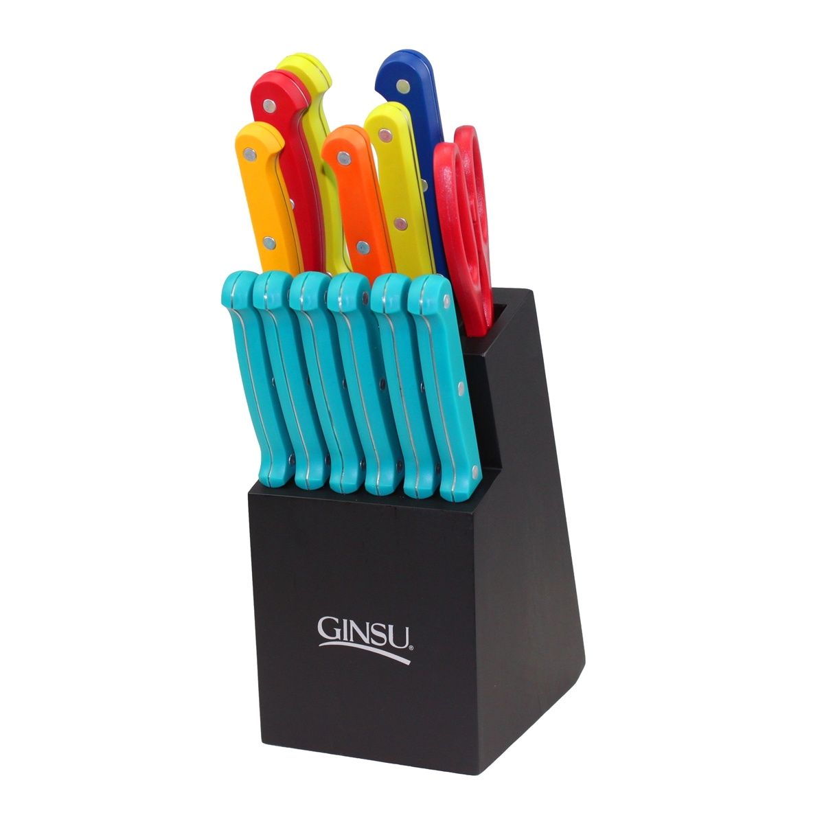 Ginsu Essential Series 14 Piece Cutlery set in Black Block