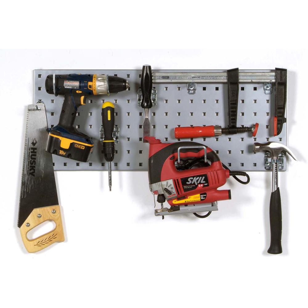 LocBoard 31.5 x 9 Silver Steel Tool Storage Kit