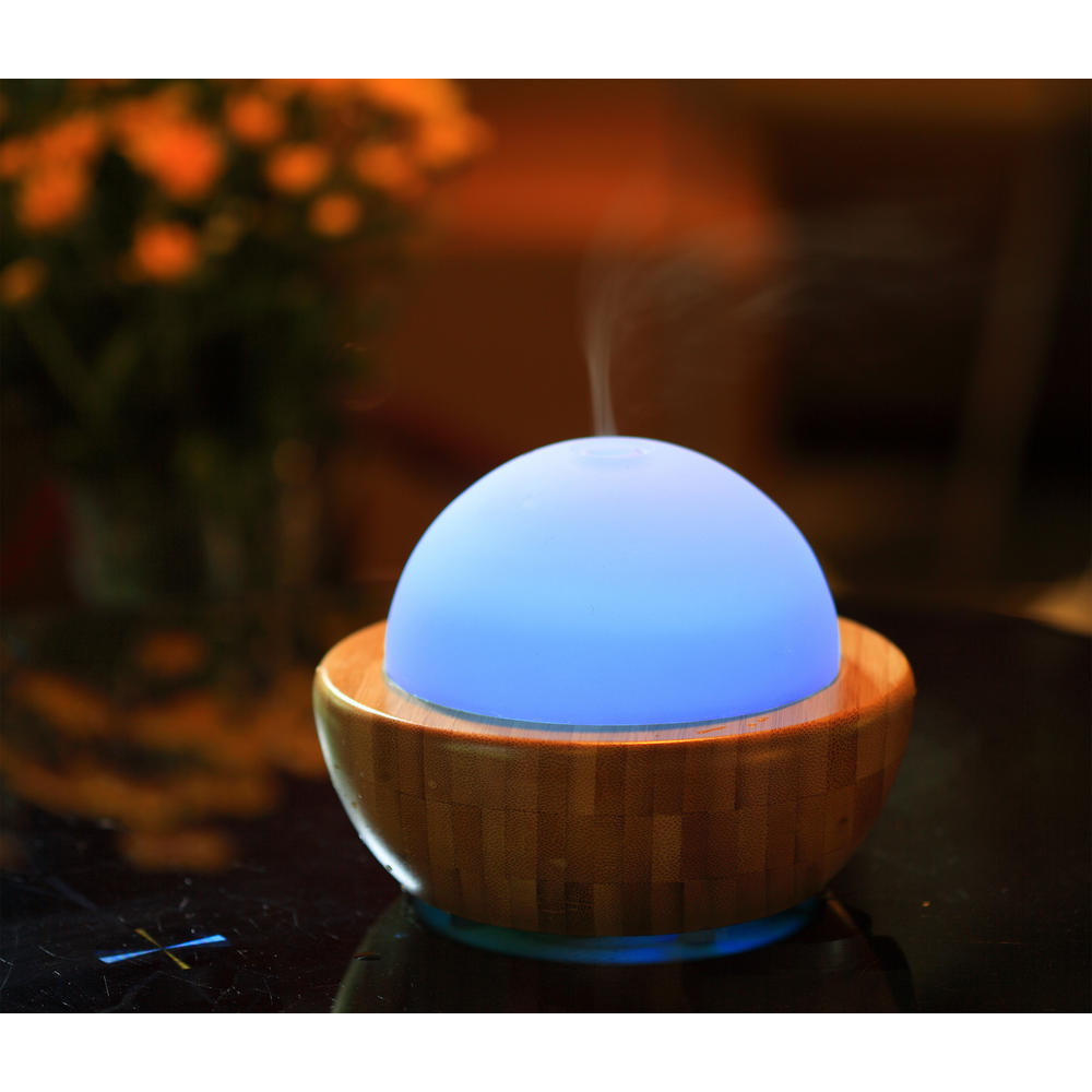 SPT SA-013 Ultrasonic Aroma Diffuser with Bamboo Base