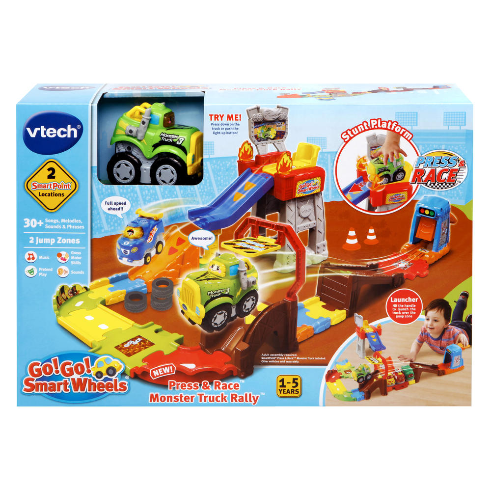 VTech Go! Go! Smart Wheels Press & Race Monster Truck Rally Set