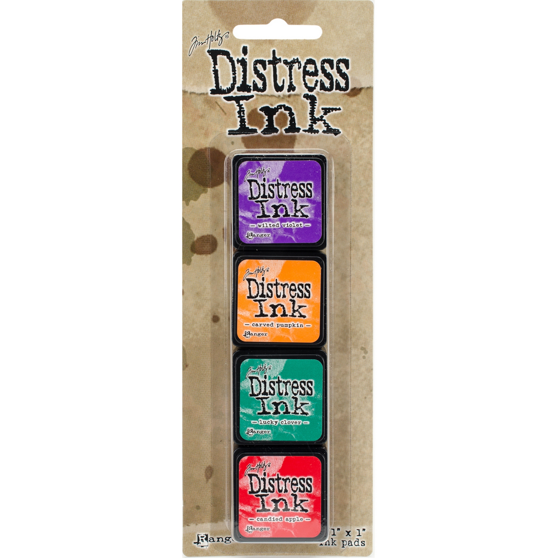 RANGER Distress Mini Ink Pads 4/Pkg Kit 15