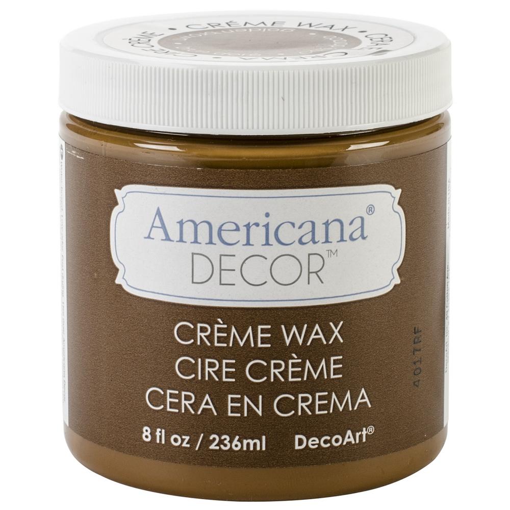 Americana Decor Creme Wax 8oz Golden Brown