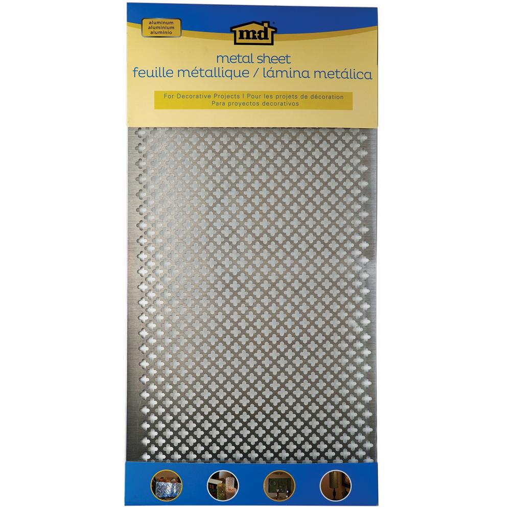 MD Hobby & Craft Aluminum Metal Sheet 12"X24" Cloverleaf