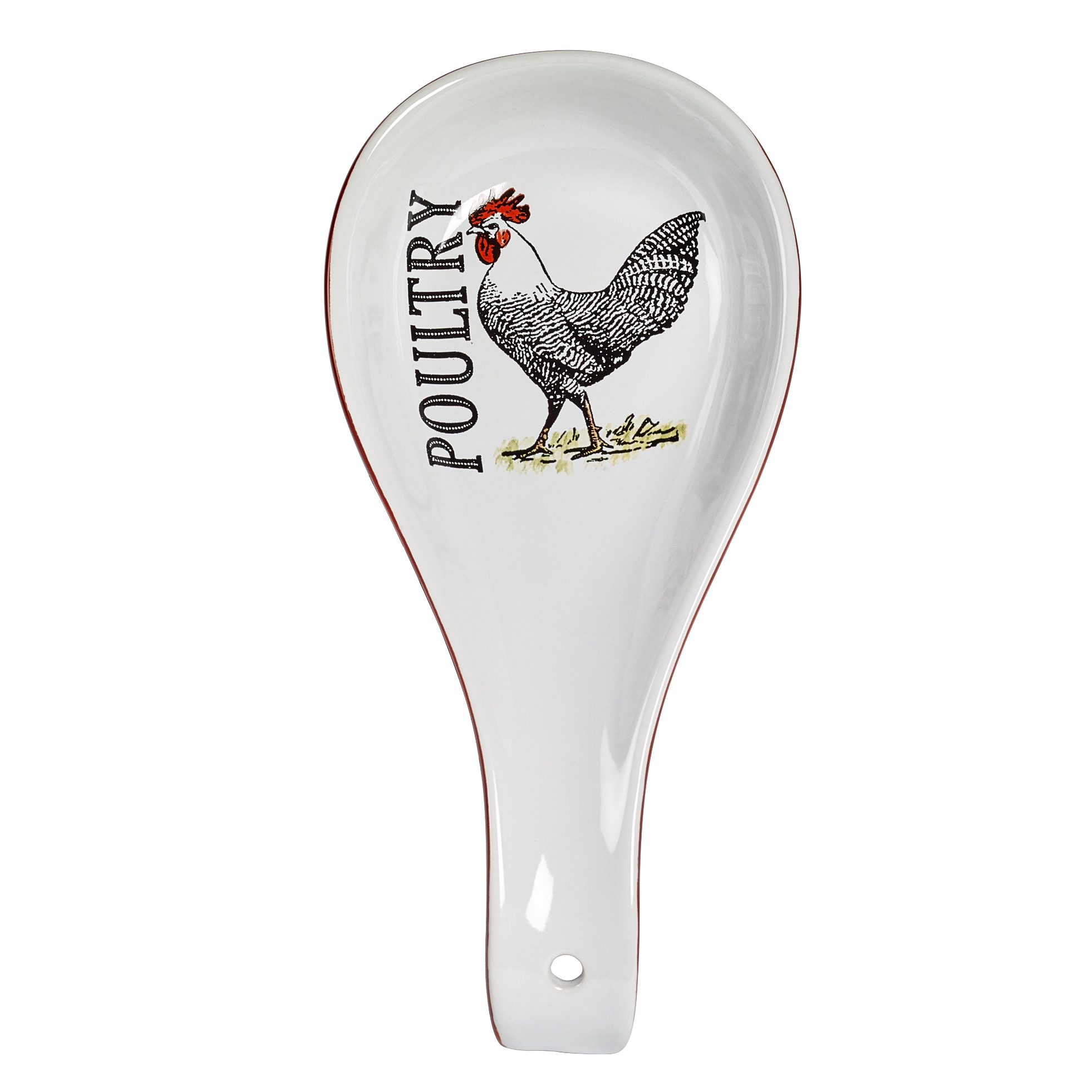 Cannon Checkered Chicken Spoon Rest