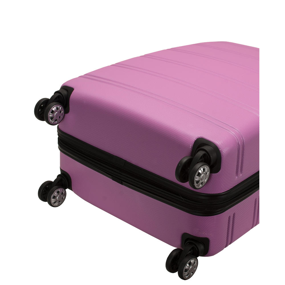 Rockland Fox Luggage Melbourne Pick 3 Pc ABS Spinner Luggage Set