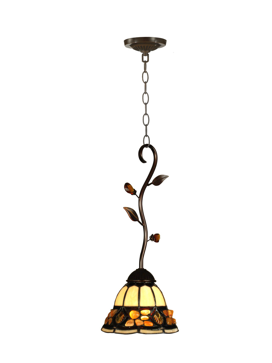 Dale Tiffany Pebble Stone Mini Pendant Fixture