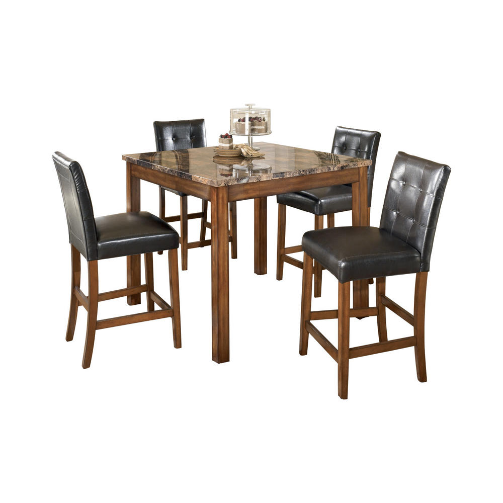 Signature Design by Ashley Theo Counter Height Dining Room Table and ...