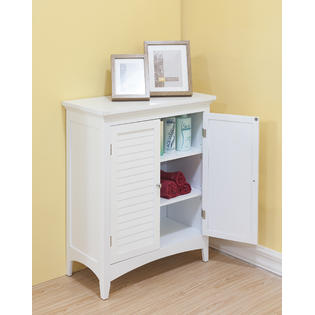 Elegant Home Fashions Slone Floor Cabinet with 2 Shutter Doors