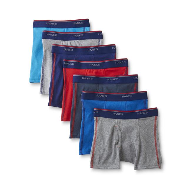 Hanes Boys' 7-Pack Boxer Briefs