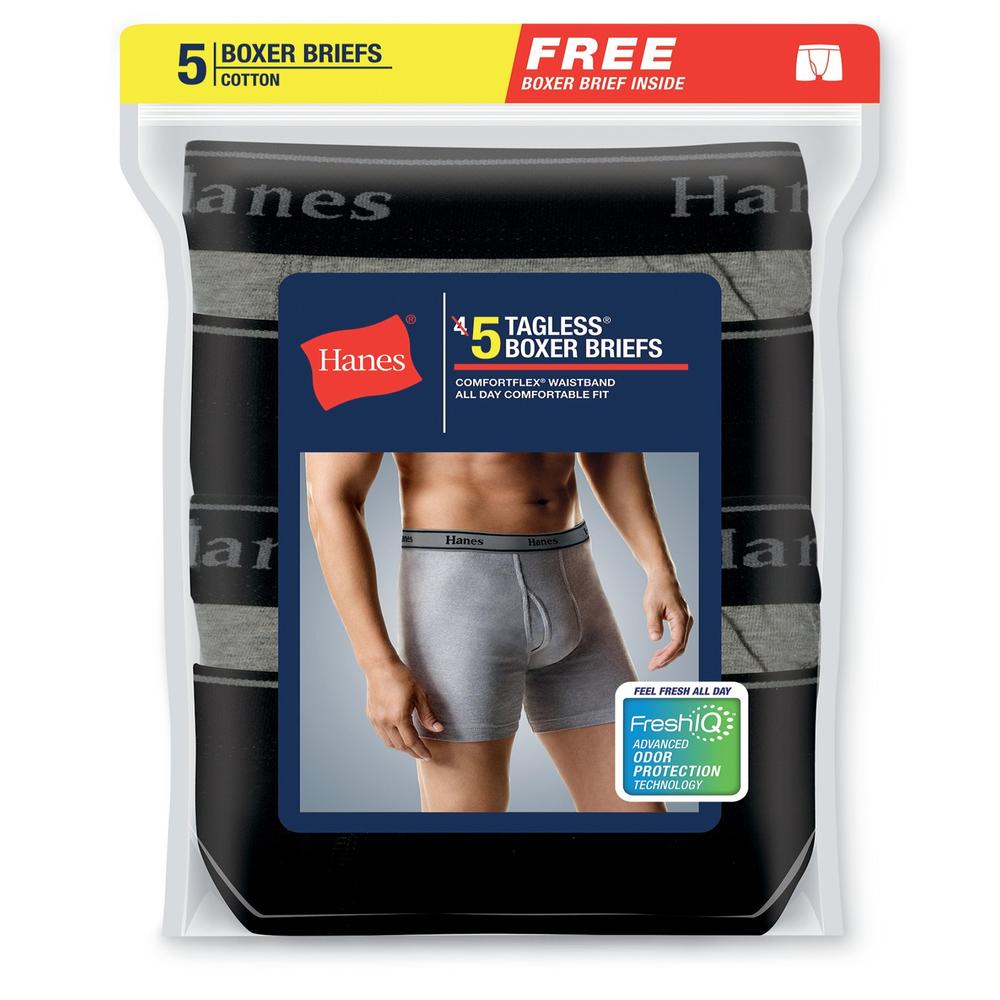 Hanes Men's 5-Pack Boxer Briefs