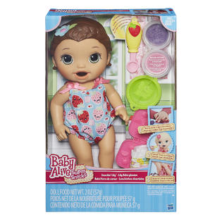 Baby Alive Snackin' Lily Brunette Doll - Kmart
