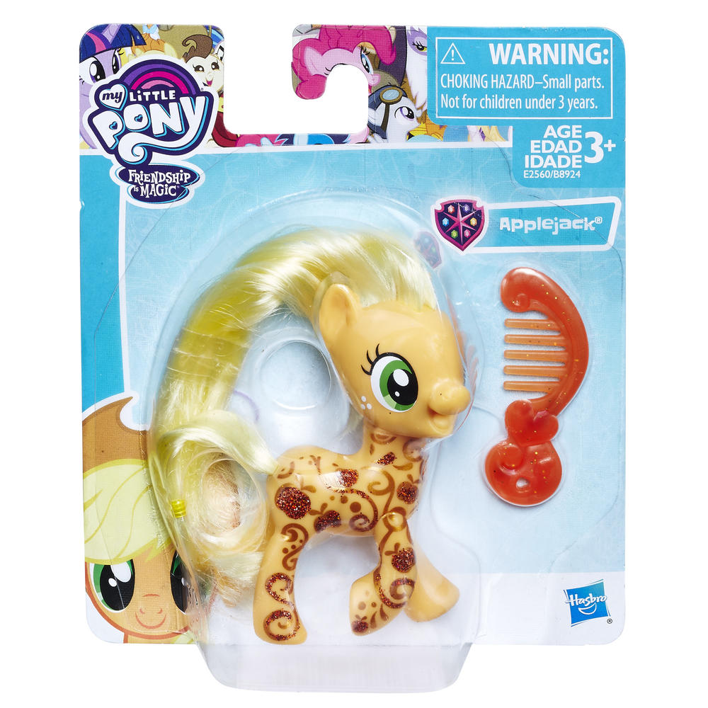 Hasbro My Little Pony Applejack Glitter Design Pony Figure