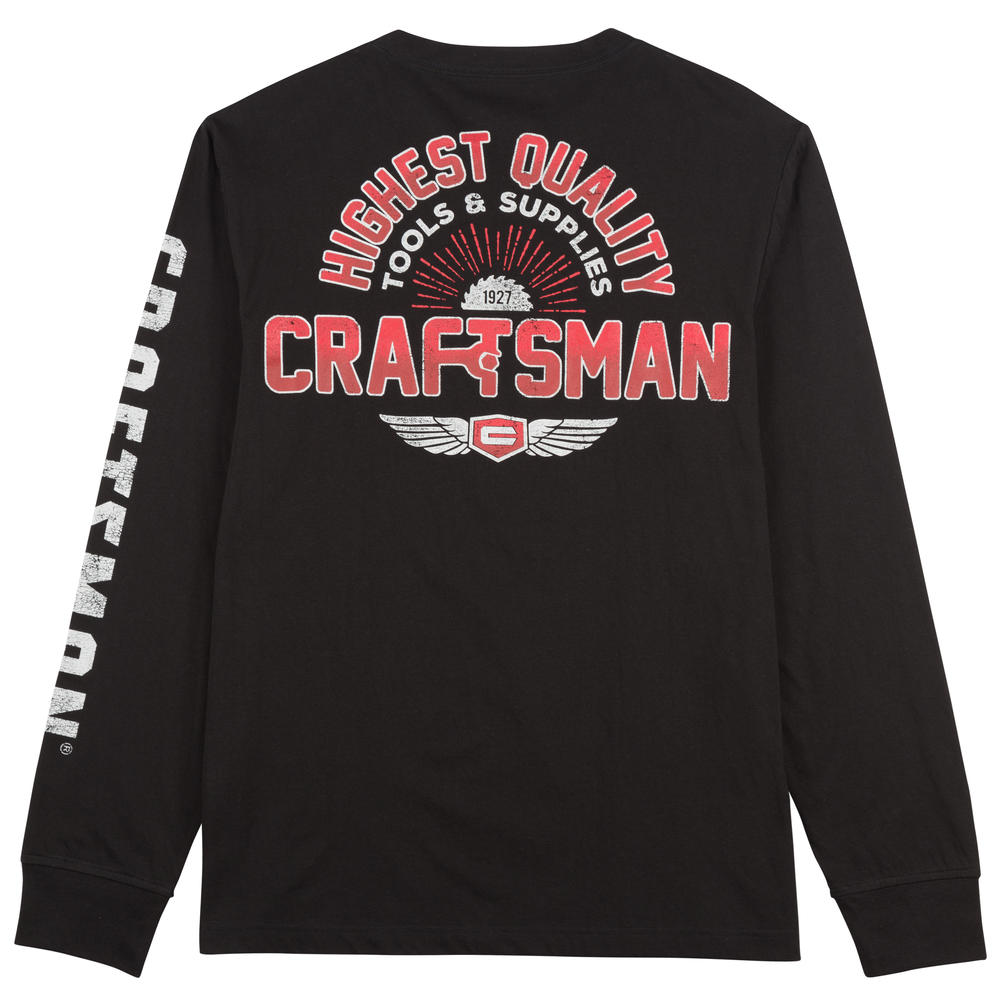 Craftsman Men's Long Sleeve Jersey-Black