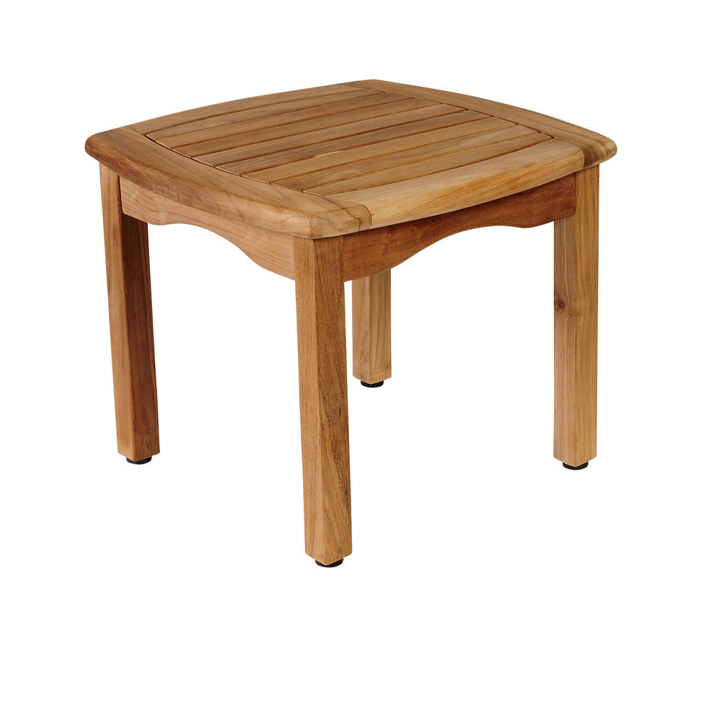 Amazonia Raven Teak Square Side Table