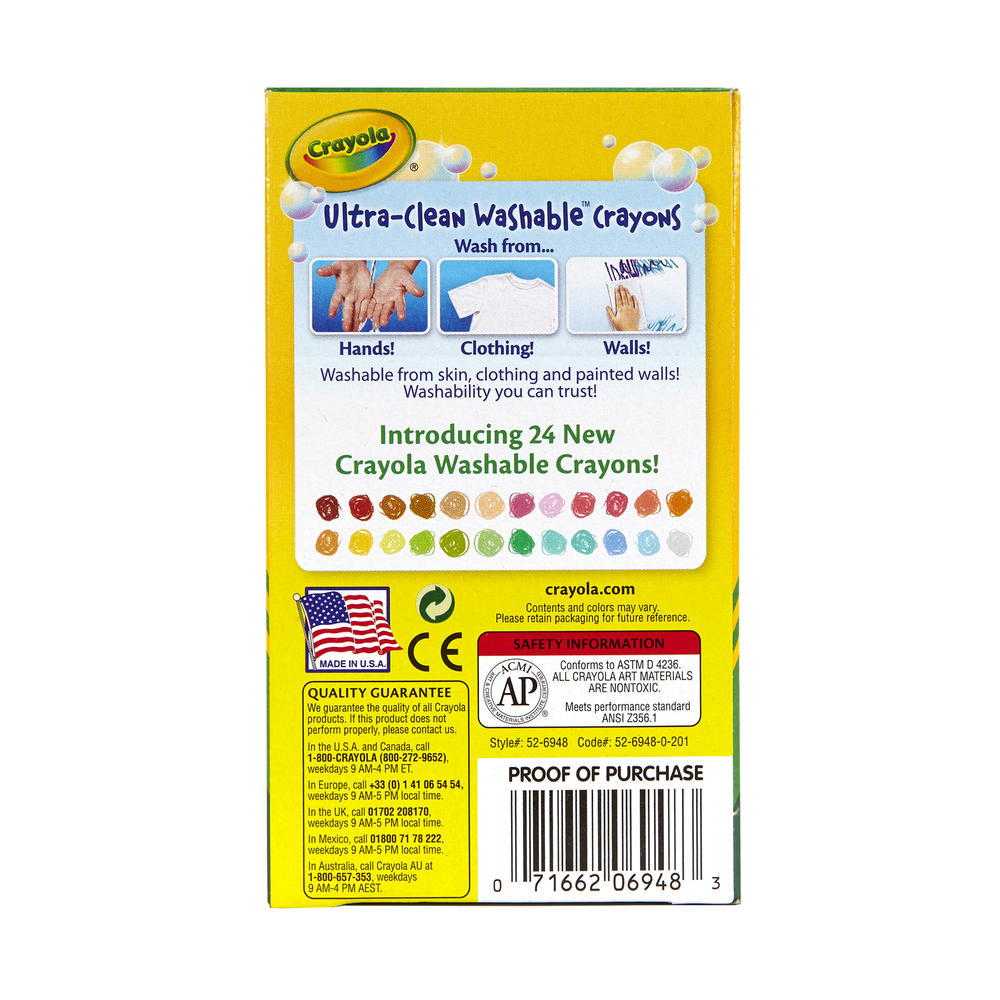 Crayola Crayons, Washable 24 count