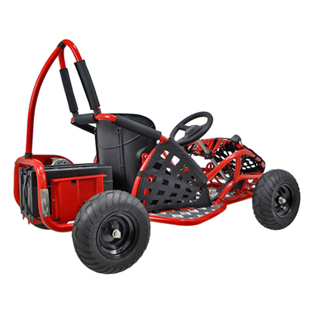 MotoTec 48V 1000W Off-Road Go Kart - Red