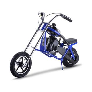 MotoTec 49cc Gas Mini Chopper Blue