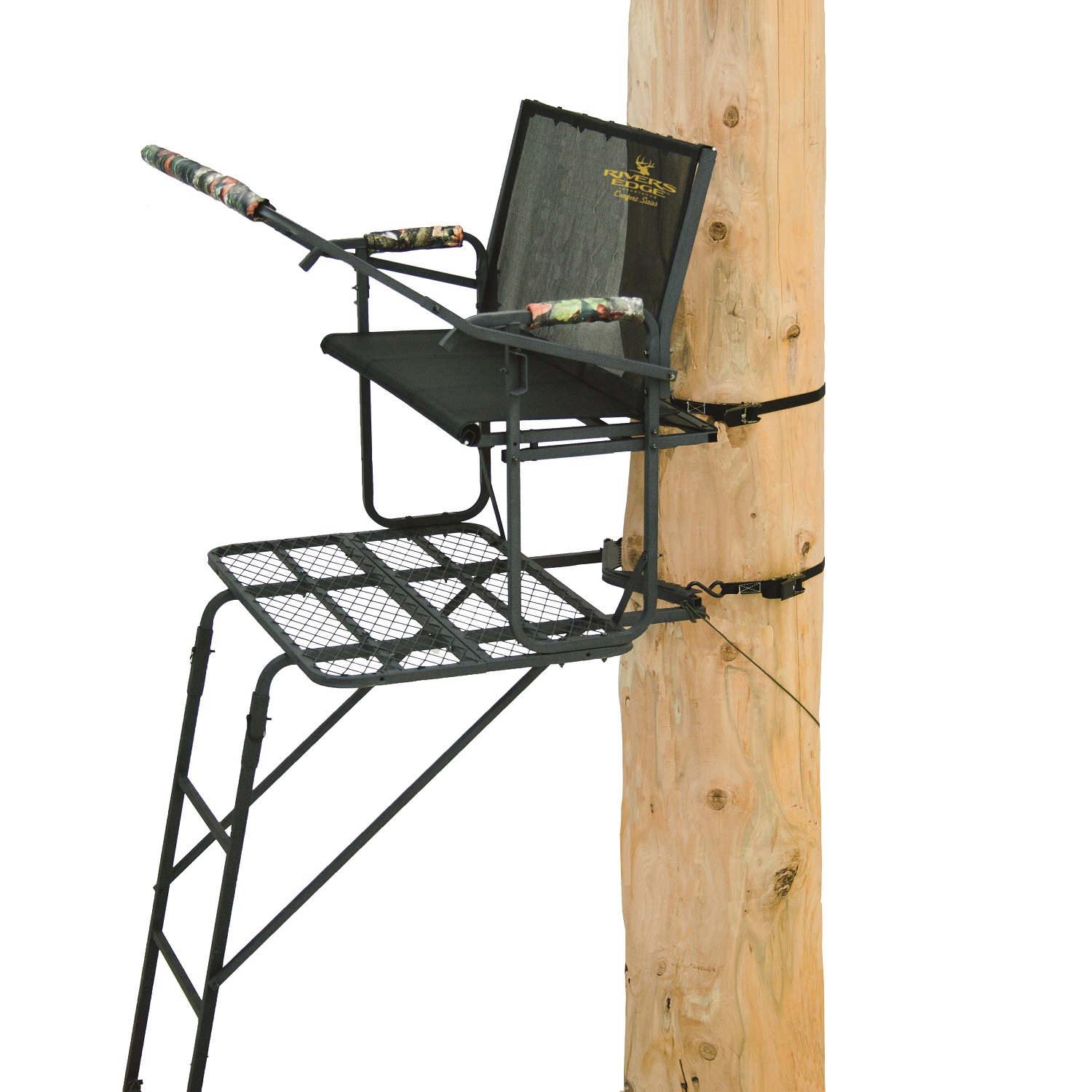 UPC 811603000003 - Rivers Edge TwoPlex 2 Man Ladder Stand, Black ...