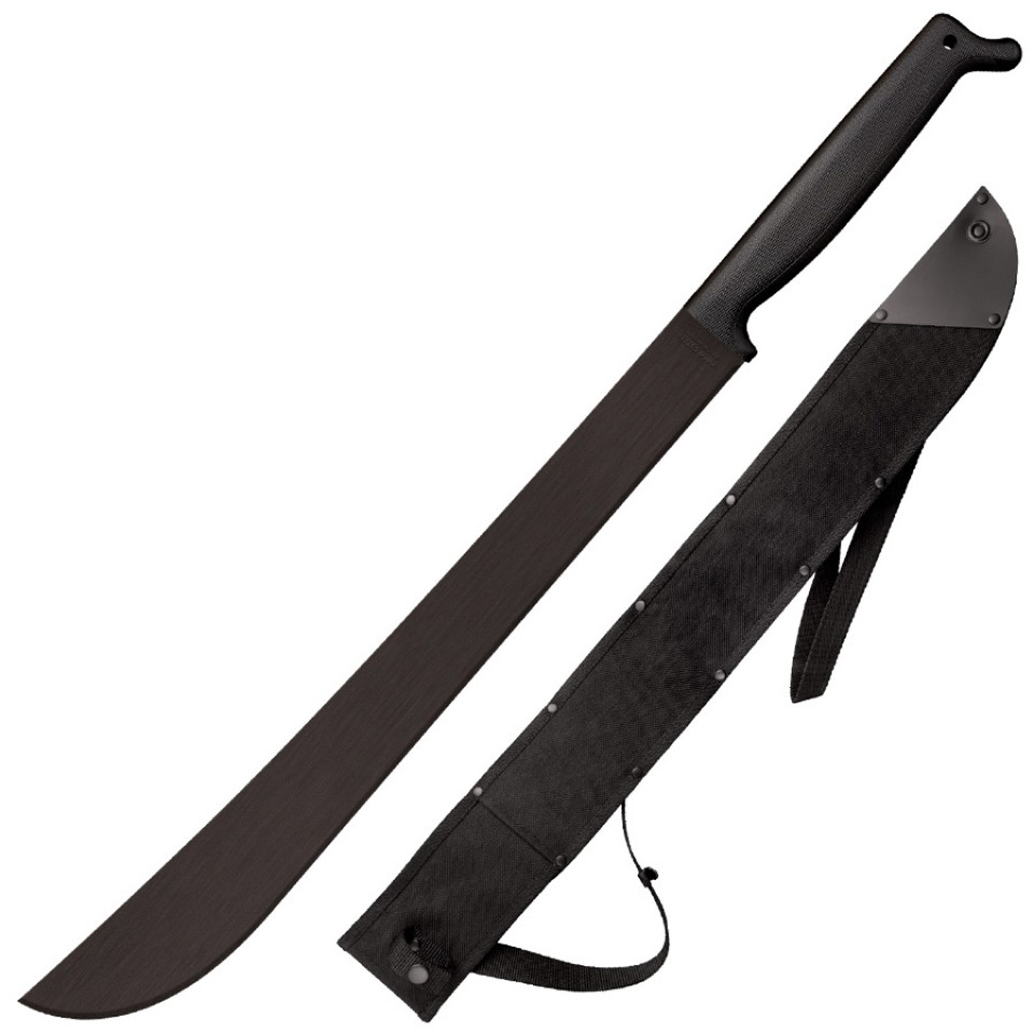 Cold Steel 21 Inch 2 Handed Latin Machete Black with Sheath