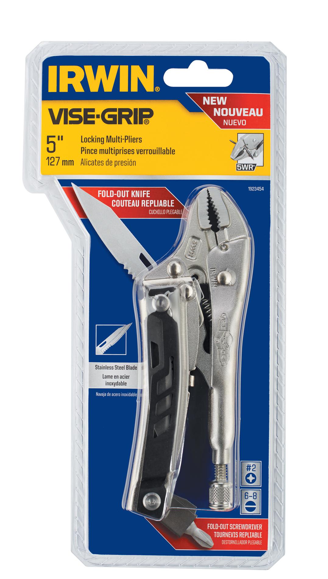Irwin VISE-GRIP Curved-Jaw Locking Multi-Plier, 5-inch