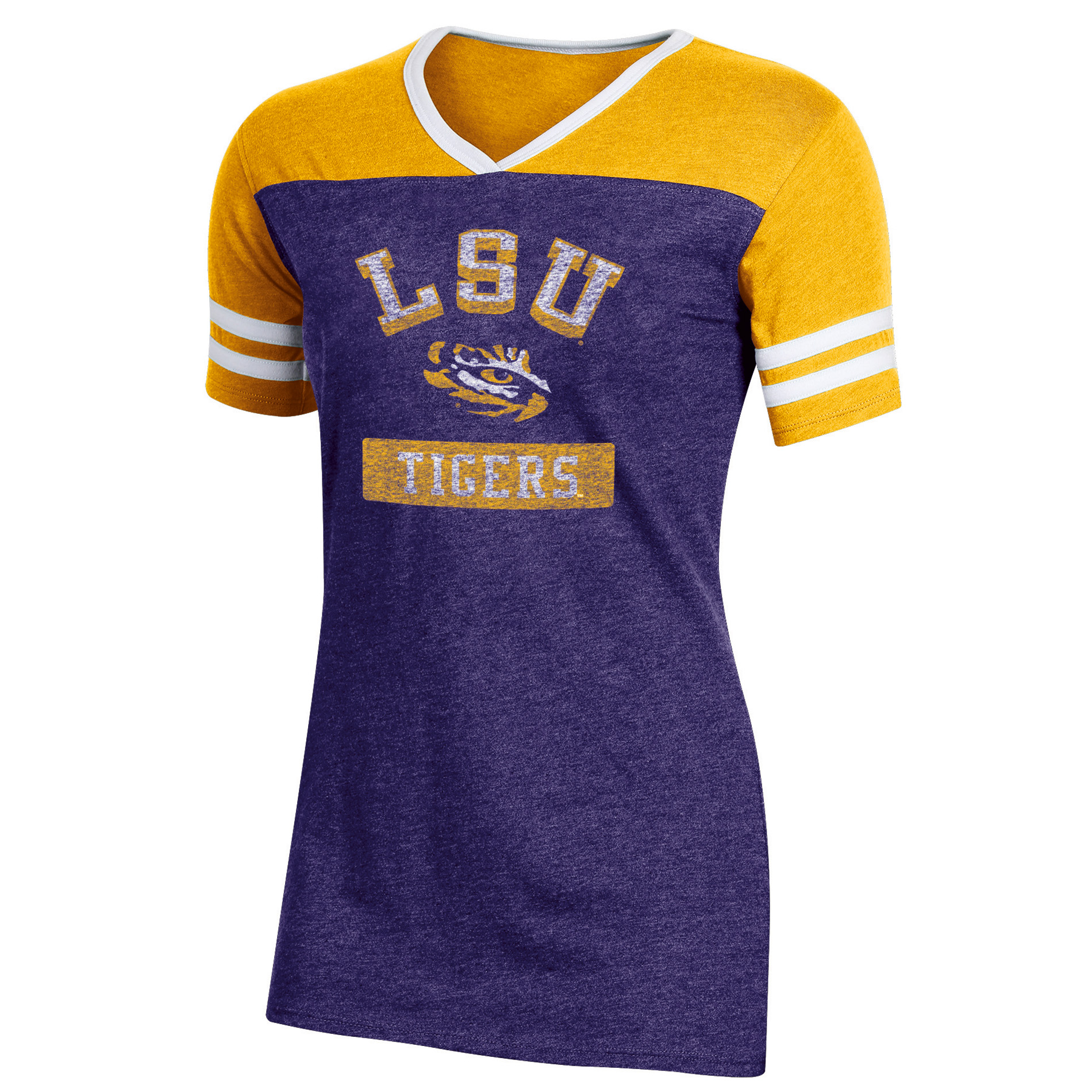 NCAA Women’s LSU Tigers V-Neck T-Shirt